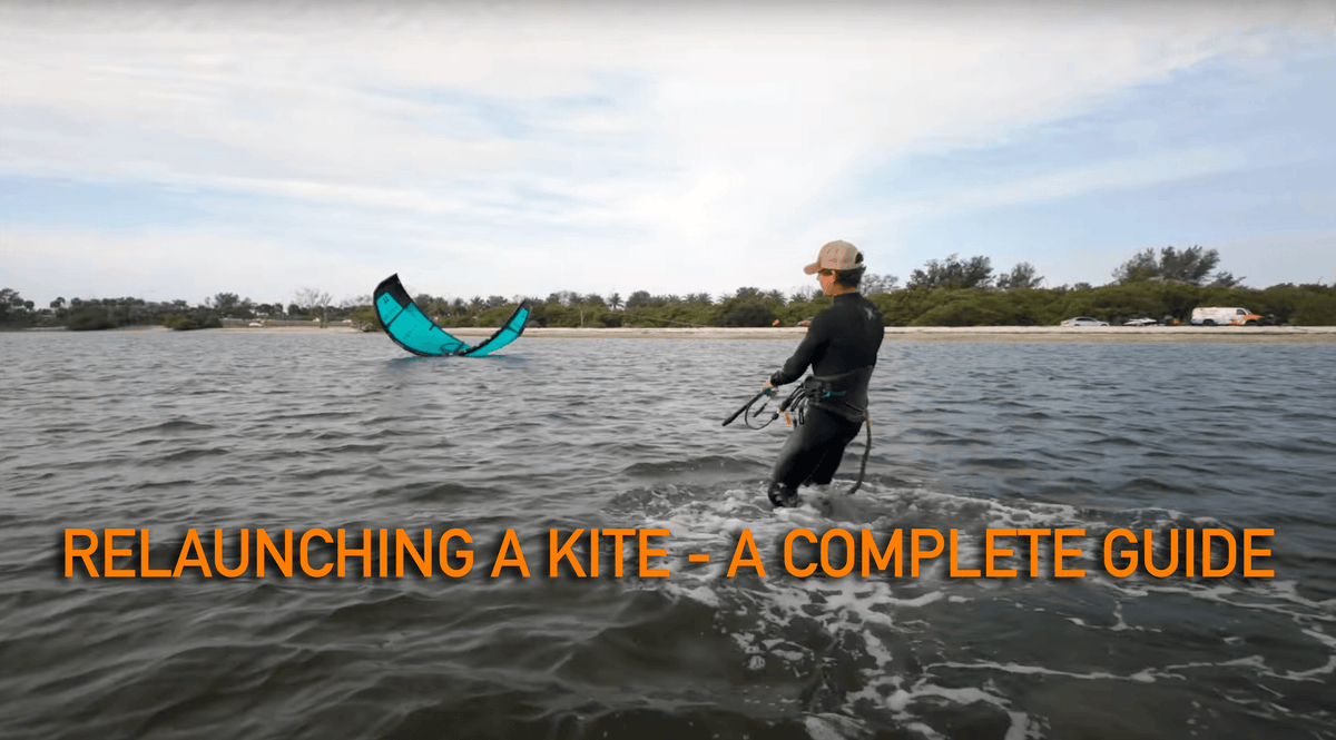 How do I relaunch my kite? How do I relaunch in light wind or when kit — Elite Watersports