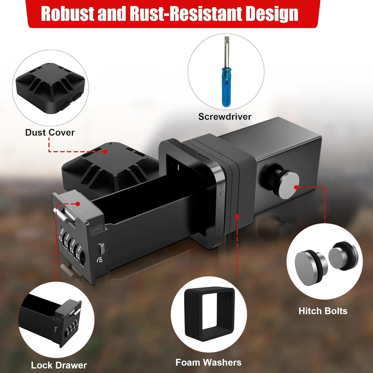 Trailer Hitch Lock Box — Elite Watersports